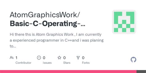 GitHub AtomGraphicsWork Basic C Operating System Development Guide By Atom Graphicss Work With