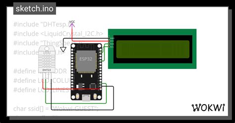 Temp And Humid Wokwi Esp32 Stm32 Arduino Simulator
