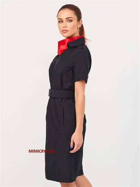 Платье форменное ПОЛИЦИЯ КОРОТКИЙ РУКАВ, ткань габардин, цвет ИССИНЯ ...