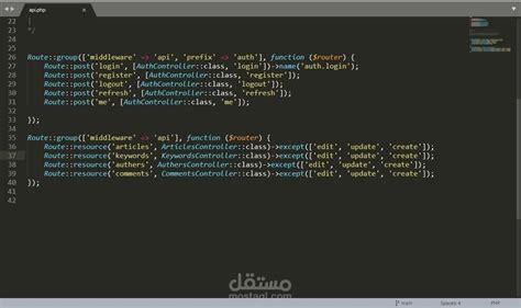 Simple Restful Api Project With Laravel With Authentication مستقل