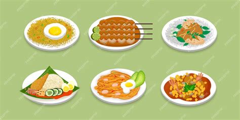 Premium Vector Indonesian Food Vector Art