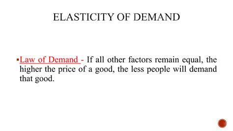 Elasticity Of Demand Ppt