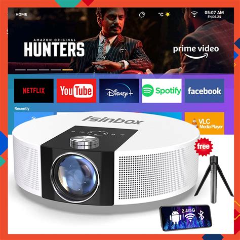 Projector Q10 Android Projector 4k Ultra Hd 5ghz Wifi Bluetooth