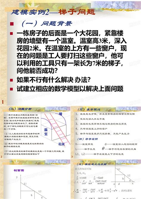 梯子问题ppt模板下载编号ldyxpmxj熊猫办公