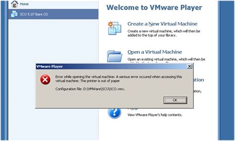 My VMware Player Has Encountered A Serious Problem Techyv