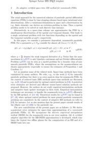 An Adaptive Certified Space Time Reduced Basis Method For Nonsmooth Parabolic Partial