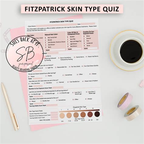 Skin Assessment Form Etsy