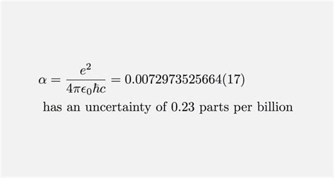 Fermats Library On Linkedin Fine Structure Constant α The Fine Structure Constant α Is A… 52