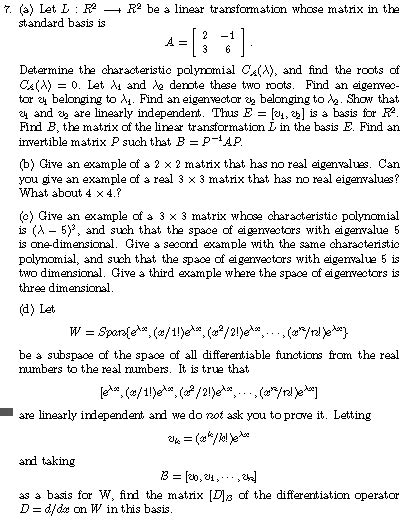 solved let l r2 r2 be a linear transformation whose