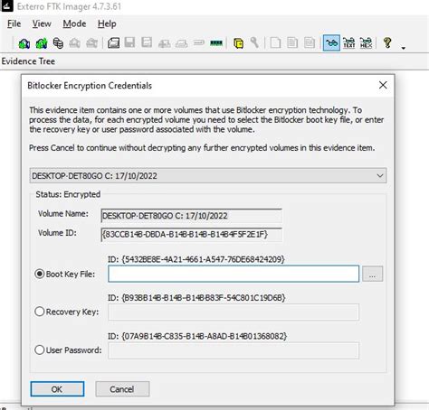 Bitlocker Microsoft Decryption Digitalforensics Ftkimager Bitlocker Forensicsoftware