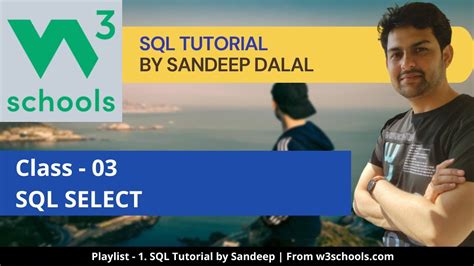 W3schools Sql Tutorial Class 3 W3schools Sql Select Statement By Sandeep Dalal Cse