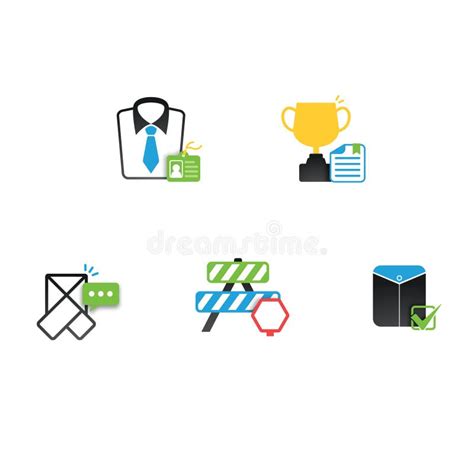 Assorted Icons Vector Illustration Decorative Design Stock Vector