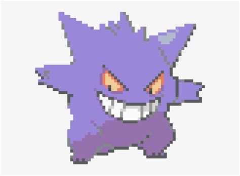 94 Gengar Pixel Art Minecraft Pixel Art Image Pixel Art