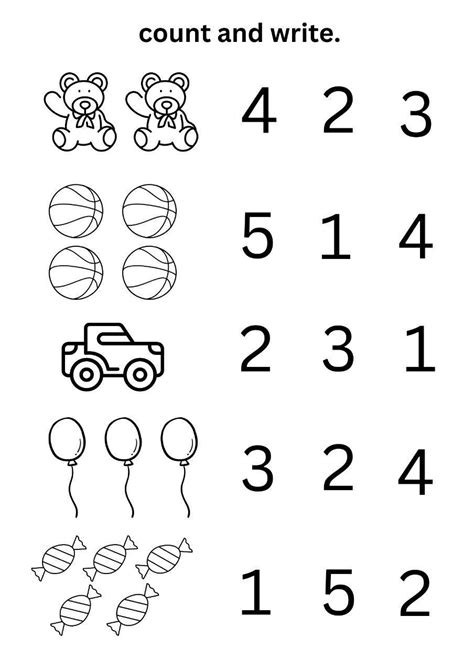 Counting And Writing Worksheet Artofit