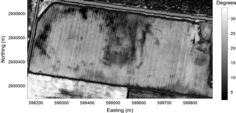 Sam Spectral Angle Mapper Image Derived From A 102‐band Airborne