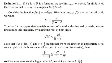 limits prove lim as x approaches to 1 f x infinite