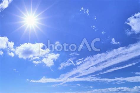 青空と雲と太陽 No 27894726写真素材なら写真AC無料フリーダウンロードOK