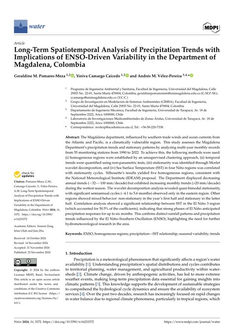Pdf Long Term Spatiotemporal Analysis Of Precipitation Trends With