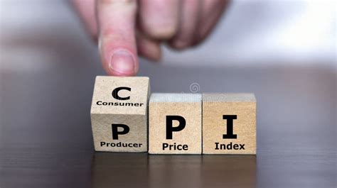 Cubes Form The Abbreviations Cpi Consumer Price Index And Ppi Producer Price Index Stock