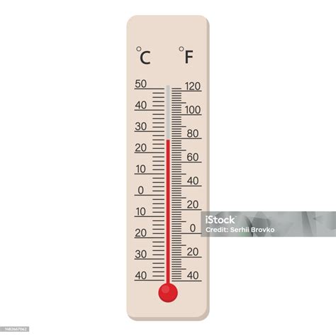 기온을 측정하기 위한 기상 온도계 화씨와 섭씨 벡터 그림입니다 감기와 독감에 대한 스톡 벡터 아트 및 기타 이미지 감기와 독감 건강관리와 의술 겨울 Istock