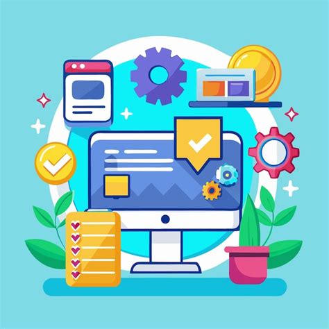 Digital Marketing Vector Illustration Data Analysis And Web Management Premium Ai Generated Vector