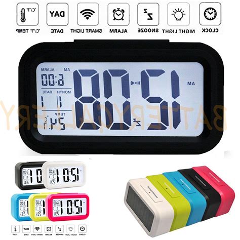 Digital Snooze Led Alarm Clock Backlight Time Calendar