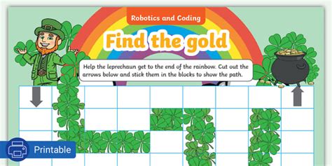 grade 1 st patrick s day coding teacher made twinkl