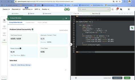 dsa geeksforgeeks codingchallenge problemsolving learningeveryday