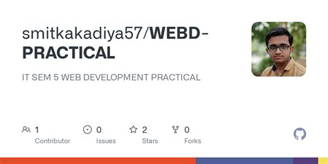 Github Smitkakadiya57webd Practical It Sem 5 Web Development Practical