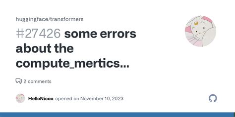 Some Errors About The Computemertics Function · Issue 27426