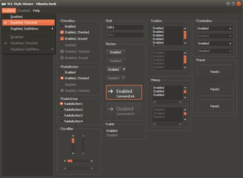 Delphistyles Vcl Style Ubuntudark Delphistyles Vcl Style Ubuntudark