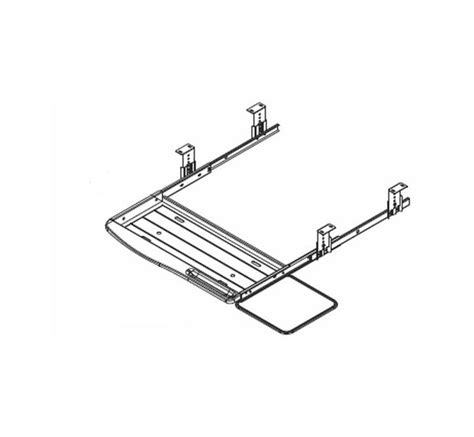 Ebco Keyboard Tray Kbtc 35m Black With Mouse Flat 20