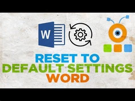 How To Reset Microsoft Word Back To Default Settings Google Search In Office Word