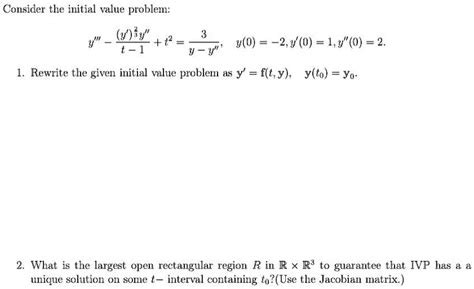 Solved Consider The Initial Value Problem V 0t 2 V0 1 40 2v V Rewrite