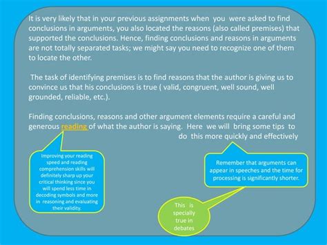Identifying Reasons In Arguments Pdf