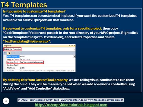 Sql Server Net And C Video Tutorial Part 54 T4 Templates In Aspnet Mvc