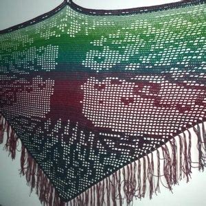 Filet Tree Of Life Crochet Chart Pattern For Shawl Wrap Wall Hanging PDF FILE ONLY