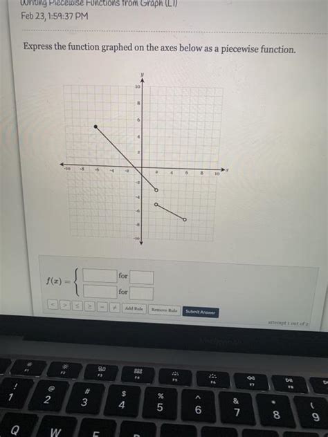 Solved Writing Piecewise Fonctions From Graph L1 Feb 23