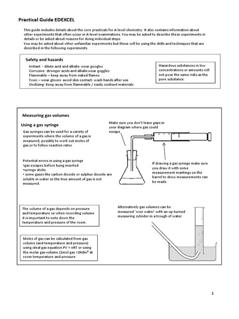 Practical Guide Edexcel Download Free Pdf Titration Chemistry