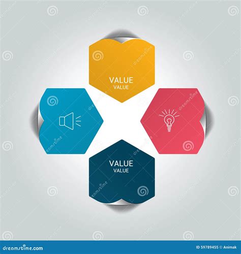 Round Infographic 4 Steps Net Flow Chart Diagram Graph Chart