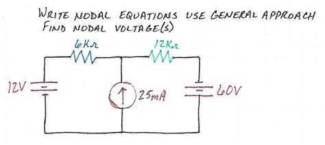 Solved Write Nodal Equations Use General Approach Find Nodal