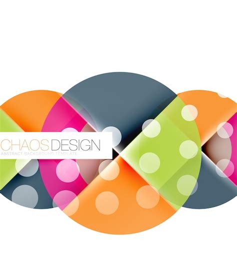 Premium Vector Geometric Abstract Composition Circles Layout