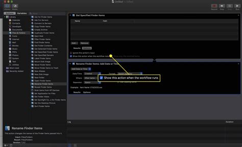 using automator to rename files and folders