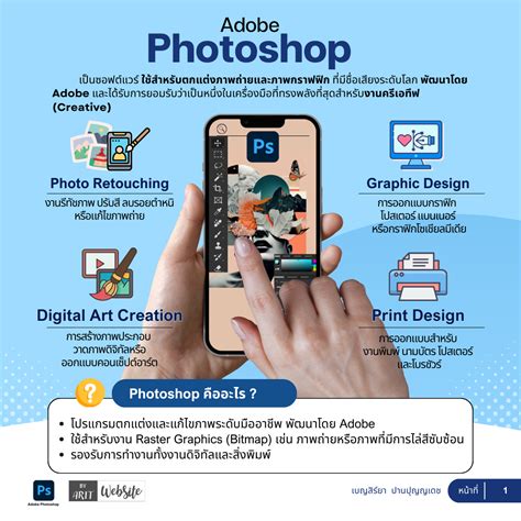 เอกสารประกอบการอบรมเทคนิคการออกแบบอย่างมืออาชีพ ด้วยโปรแกรม Adobe Photoshop และ Illustrator