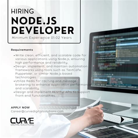 Curve Digital Solutions On Linkedin Hiring Nodejs Developer