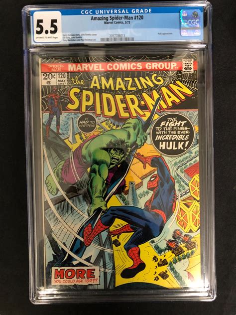 The Amazing Spider Man 120 Cgc Grade 55 Marvel Comics 1973