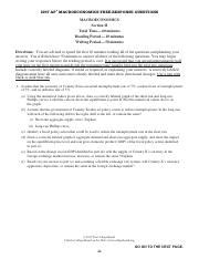 AP Macro FRQ Pdf AP MACROECONOMICS FREE RESPONSE QUESTIONS MACROECONOMICS Section