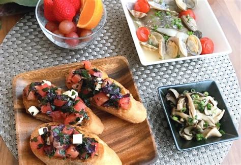 ハンダマとトマトのブルスケッタ レシピ うちなー予防めし