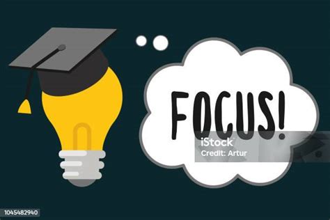 필기 텍스트 초점입니다 개념 의미 상태나 또는 명확한 시각적인 정의 생산의 품질 개선에 대한 스톡 벡터 아트 및 기타 이미지