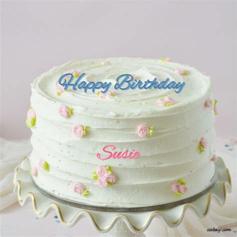 🎂 Happy Birthday Susie Cakes 🍰 Instant Free Download Cakeiy